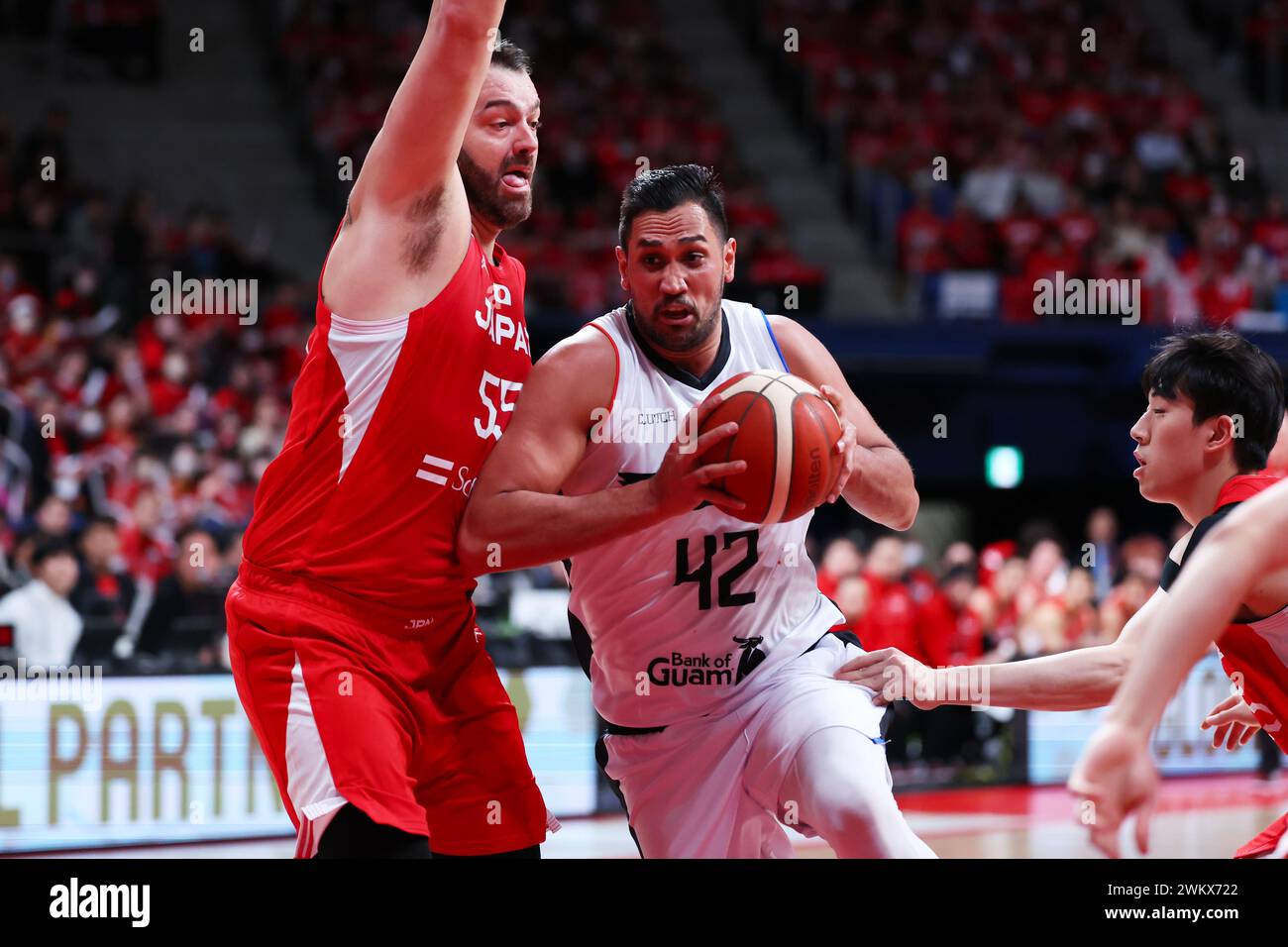 (L-R) Josh Harrellson (JPN), Tai Wesley (GUM), FEBRUARY 22, 2024 ...
