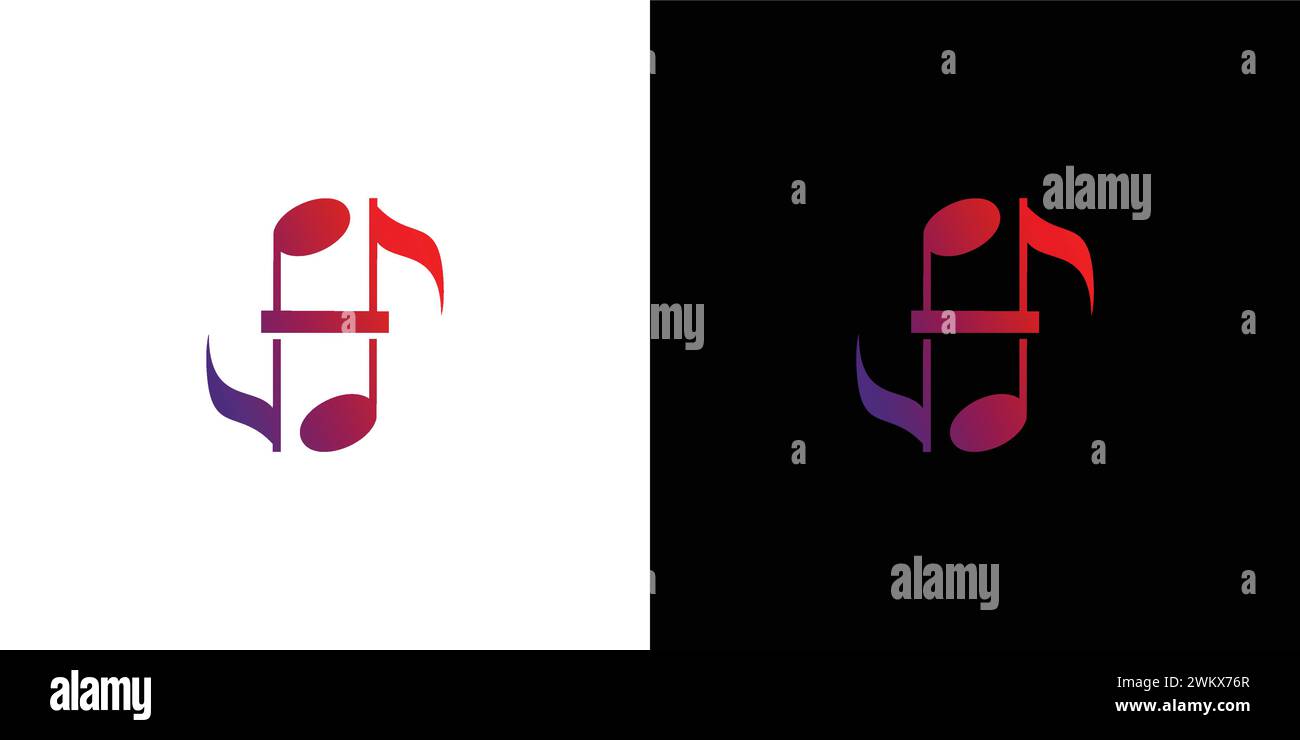 H musical logo hi-res stock photography and images - Alamy