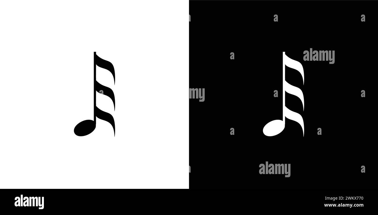 Modern and elegant E initials music logo design Stock Vector Image ...