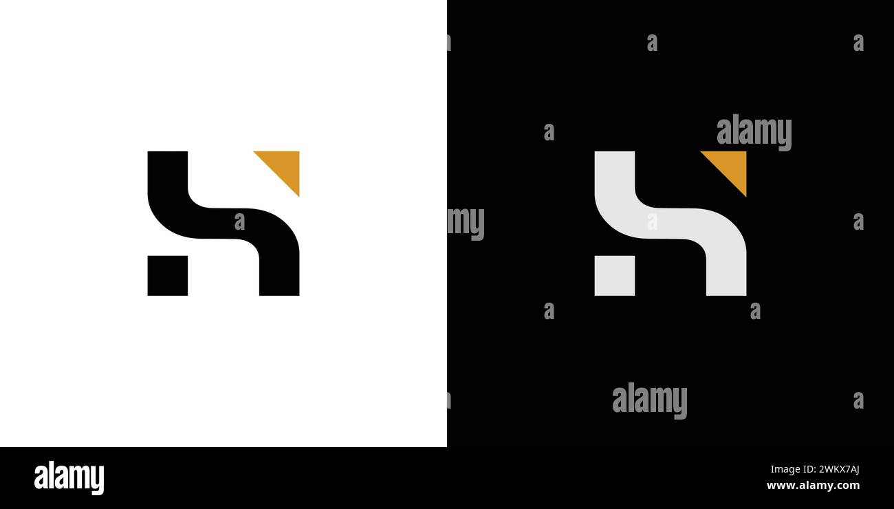 Modern and strong letter H initials logo design Stock Vector Image ...