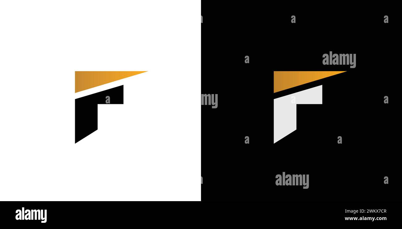 Modern and unique letter F initials logo design Stock Vector Image ...