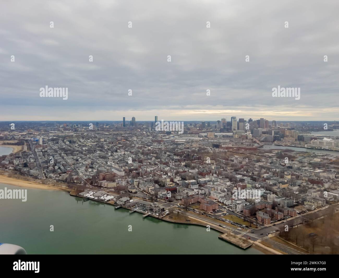 Downtown boston aerial hi-res stock photography and images - Alamy