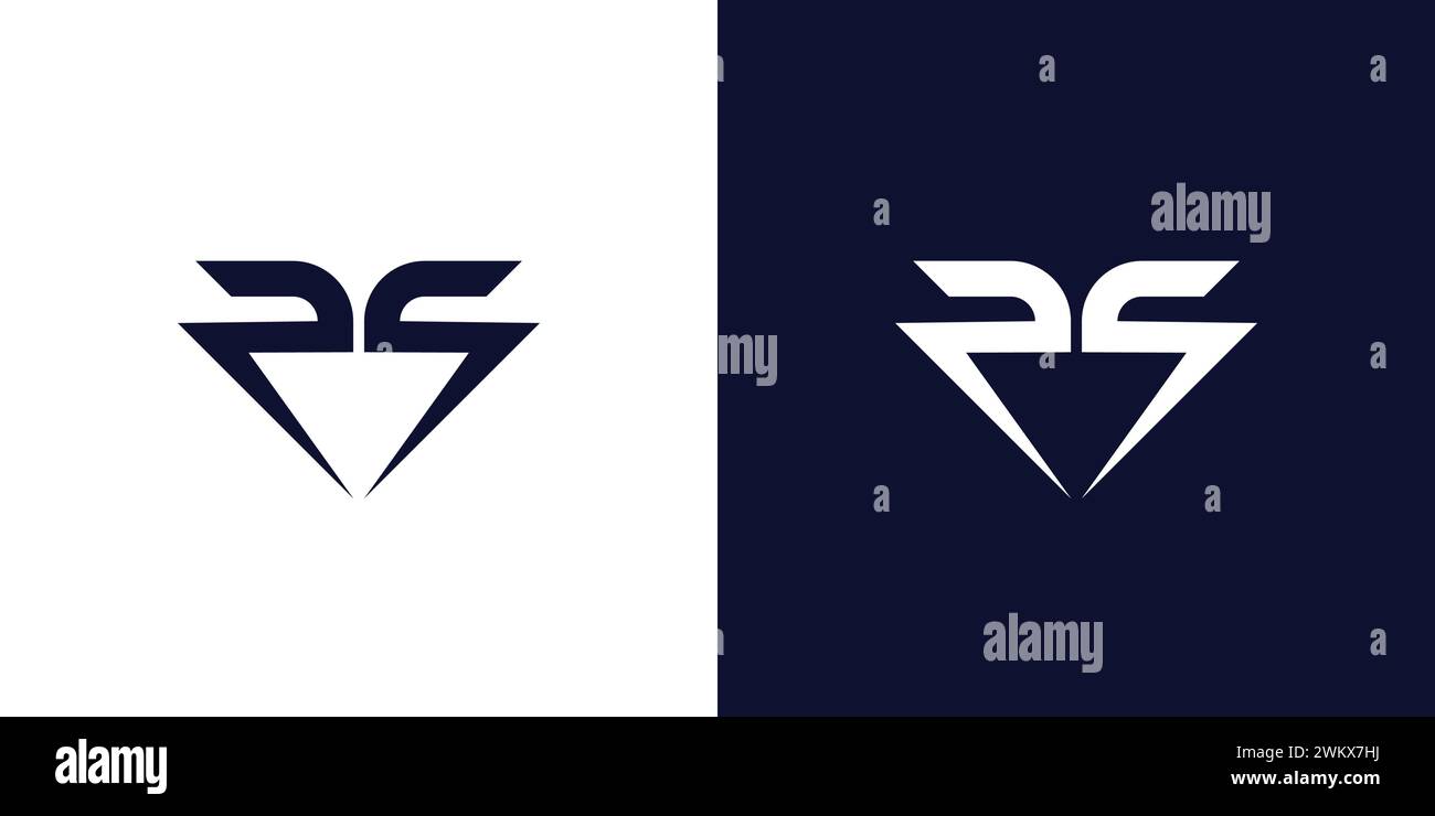 Modern and unique letter PS initials logo design Stock Vector Image ...