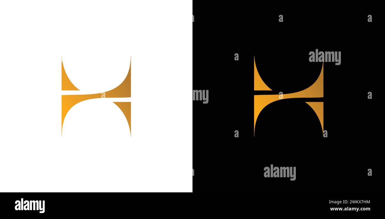 Modern and unique letter H initials logo design Stock Vector Image ...