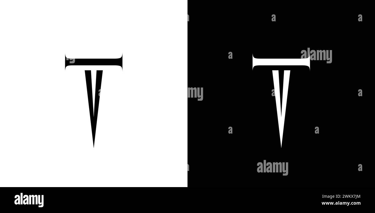 Modern and unique T logo design Stock Vector Image & Art - Alamy