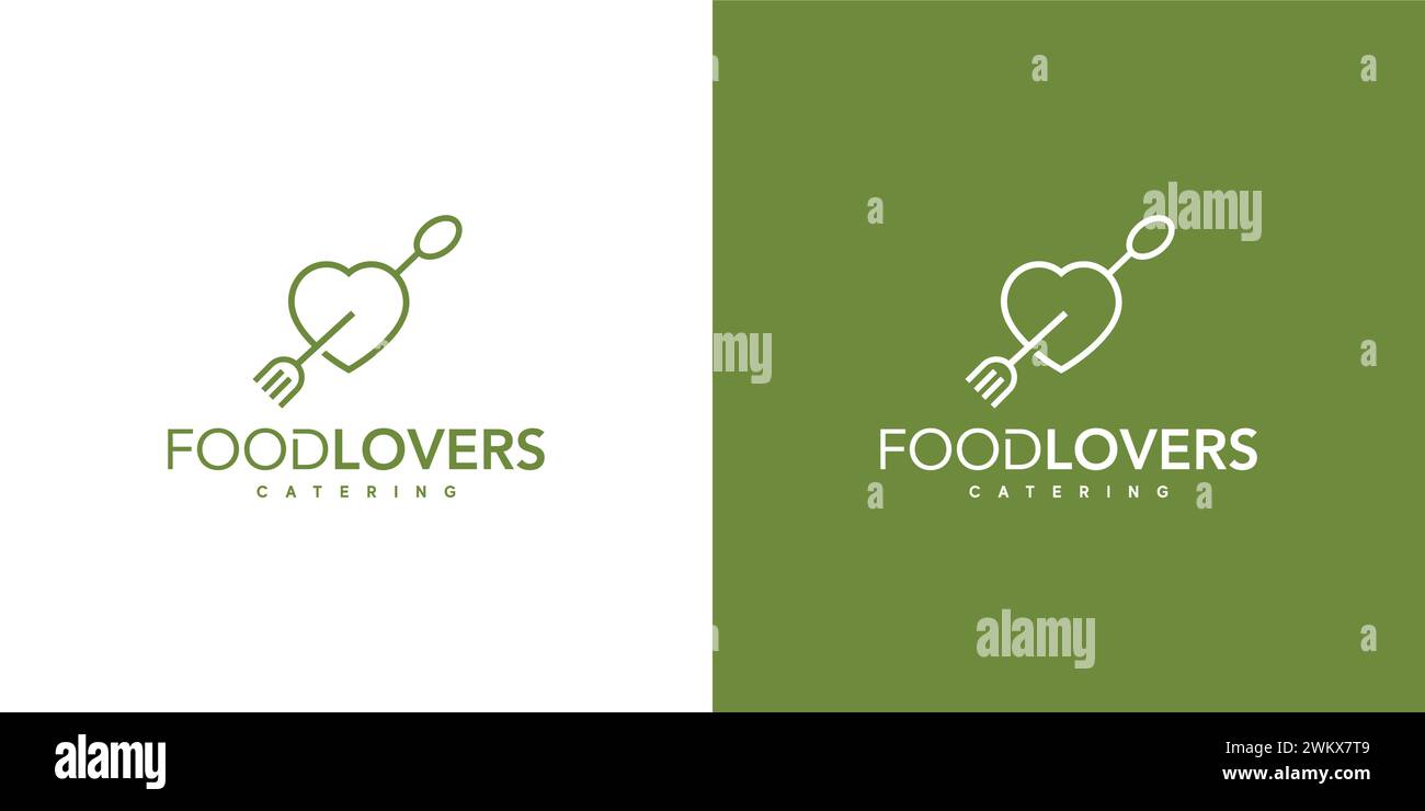Unique and modern Food lover logo design Stock Vector Image & Art - Alamy