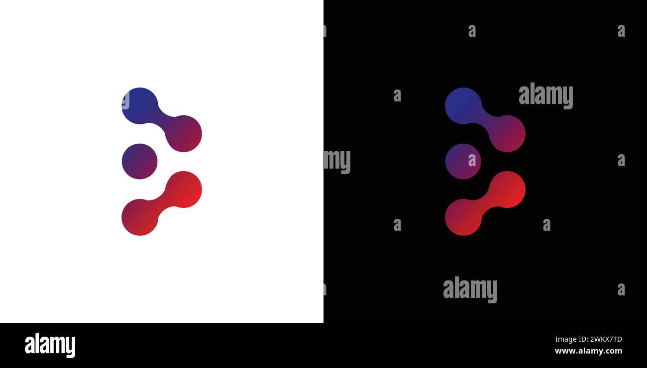 Unique and modern B connectivity logo design Stock Vector Image & Art ...