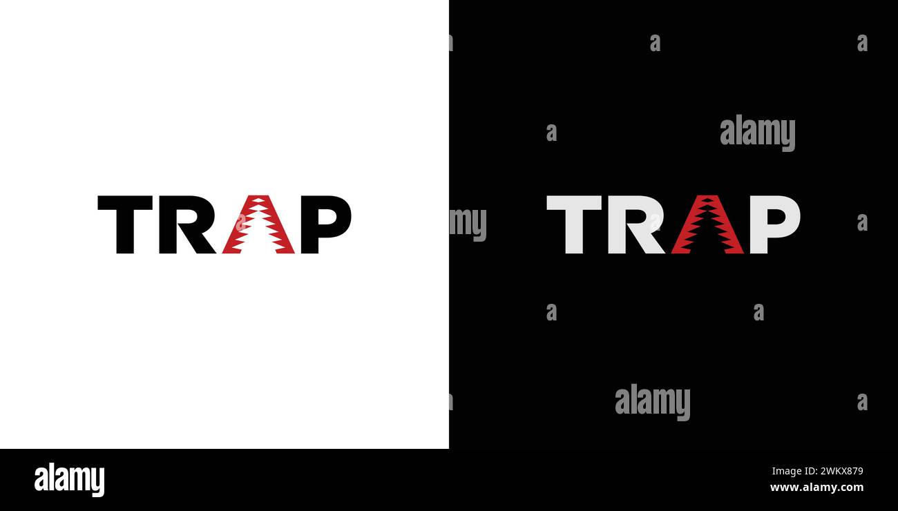 Unique and modern Trap logo design Stock Vector Image & Art - Alamy