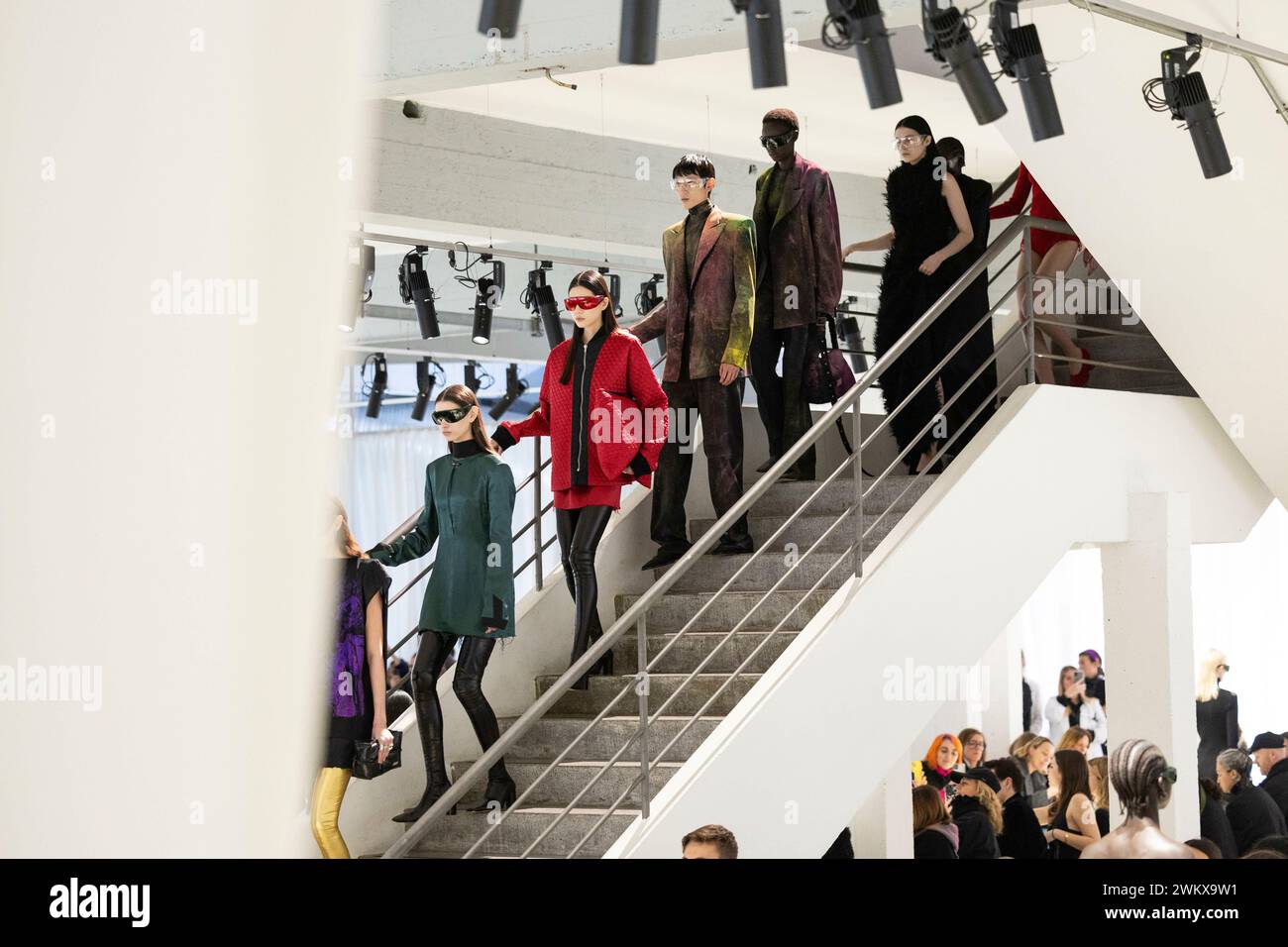 Milan, Italien. 22nd Feb, 2024. MM6 MASION MARGIELA Fall/Winter 2024 ...