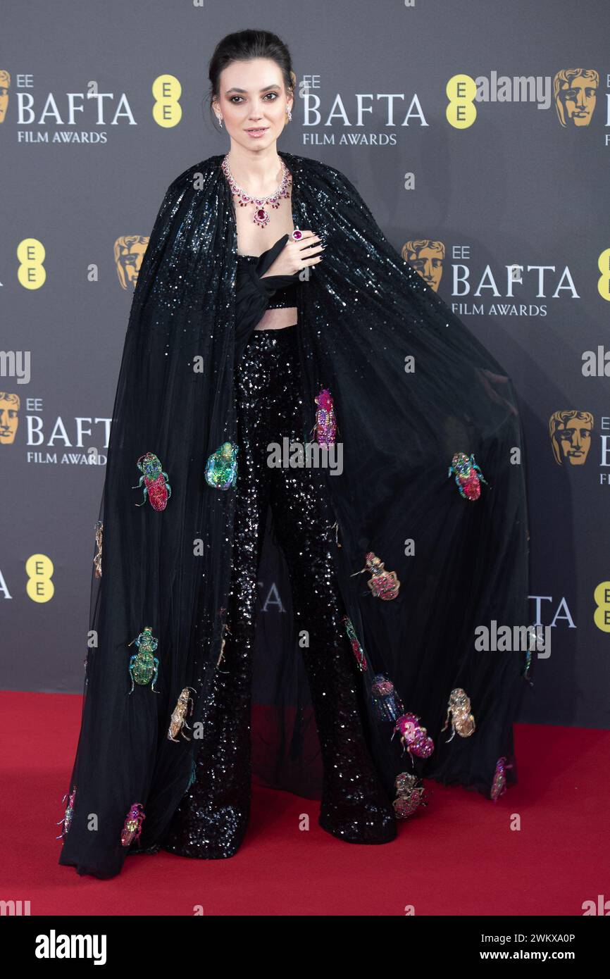 London, UK. 18 Feb, 2024. Pictured: Andreea Cristea attends The EE ...