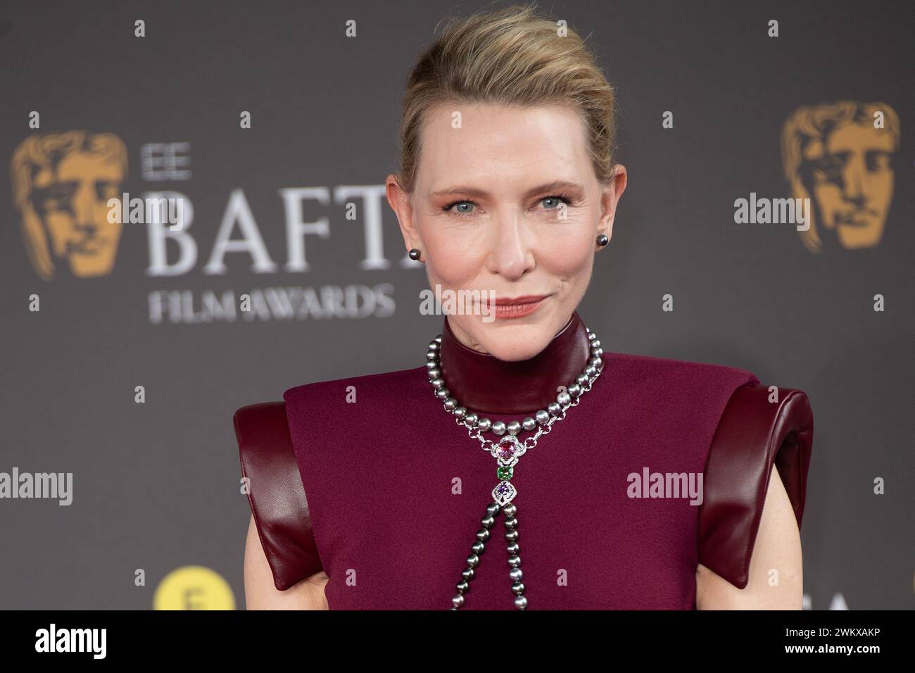 London, UK. 18 Feb, 2024. Pictured: Cate Blanchett attends The EE ...