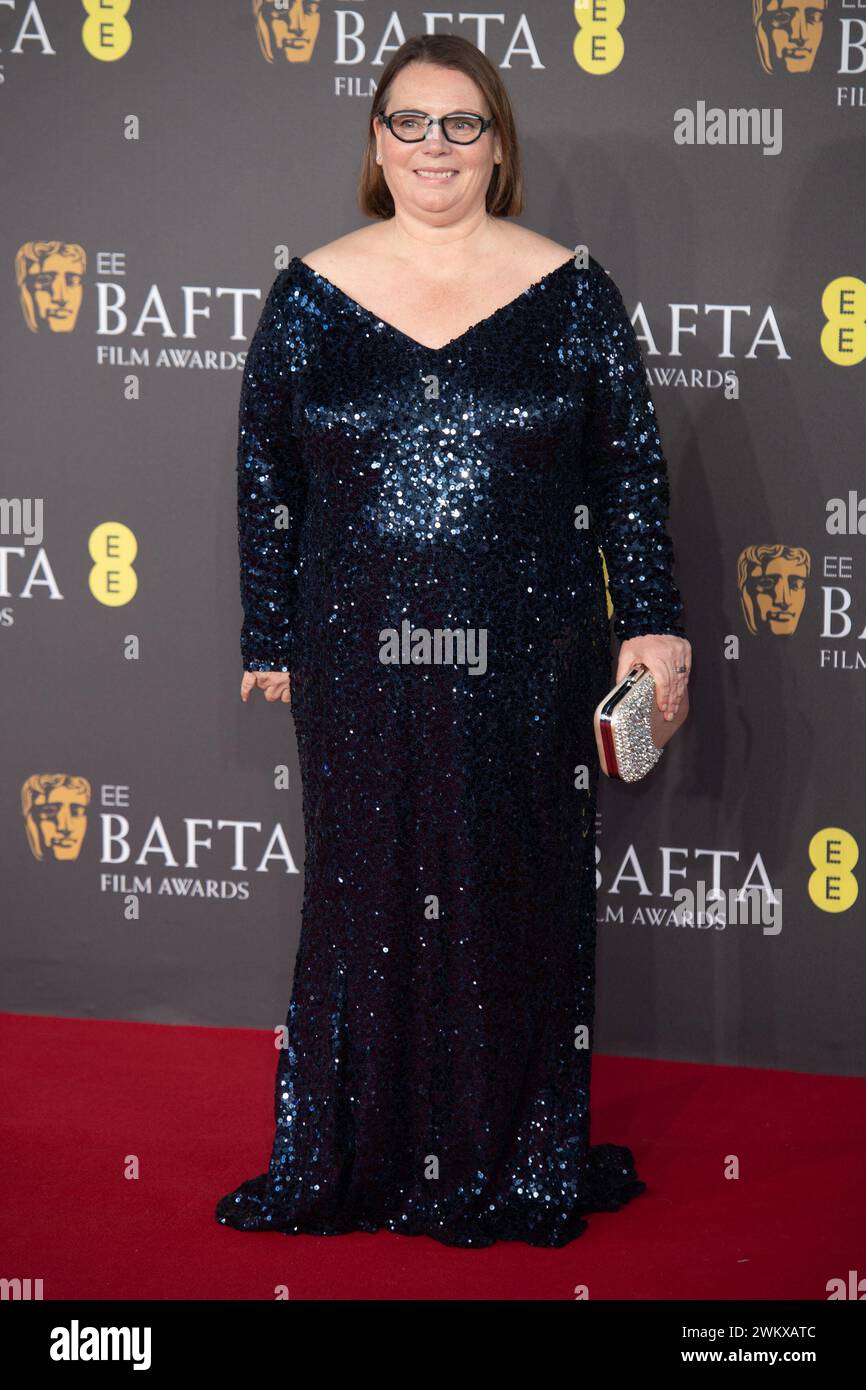 London, UK. 18 Feb, 2024. Pictured: Joanna Scanlan attends The EE ...