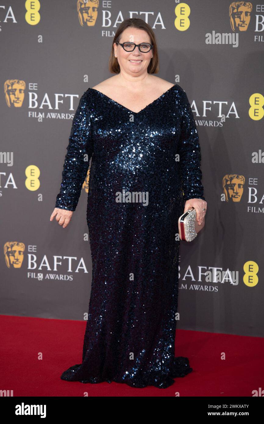 London, UK. 18 Feb, 2024. Pictured: Joanna Scanlan attends The EE ...