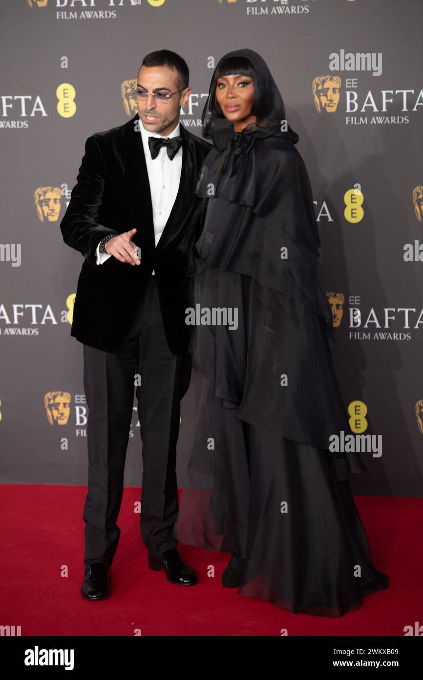 London, UK. 18 Feb, 2024. Pictured: Naomi Campbell and Mohammed Al ...