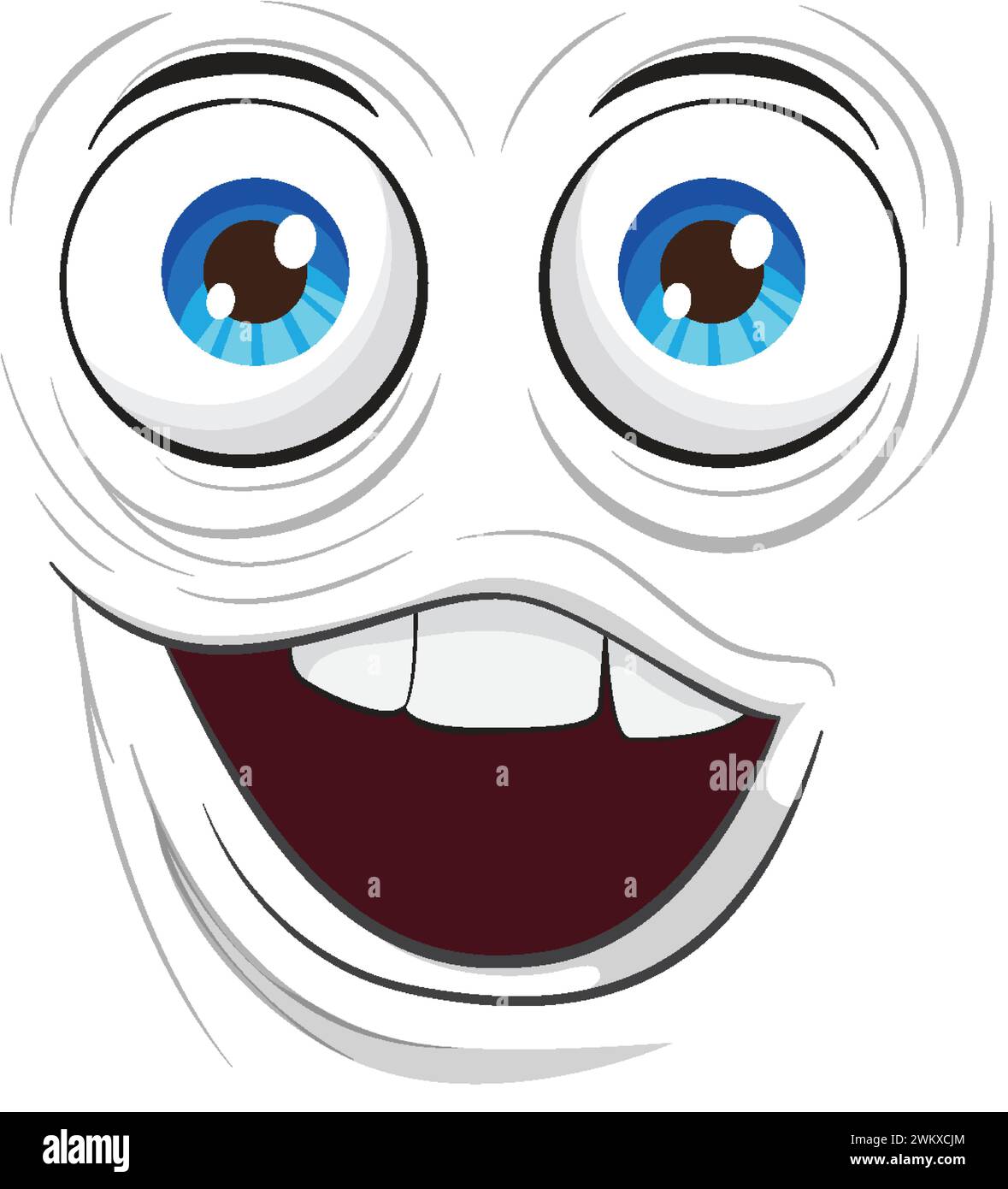Vector illustration of a happy, smiling face Stock Vector Image & Art ...