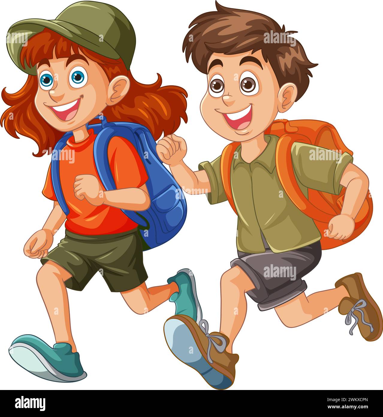 Kids adventure trail Stock Vector Images - Alamy