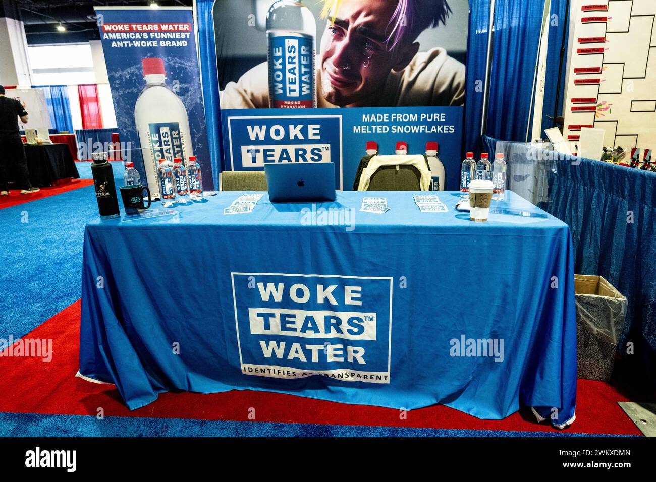 Washington, United States. 22nd Feb, 2024. A table Woke Tears Water at ...