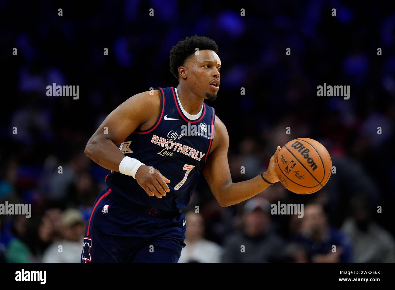 Philadelphia 76ers' Kyle Lowry plays during an NBA basketball game ...