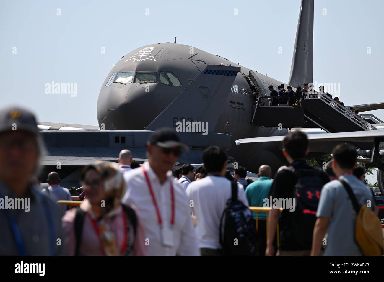 Visitors view static display hi-res stock photography and images - Alamy