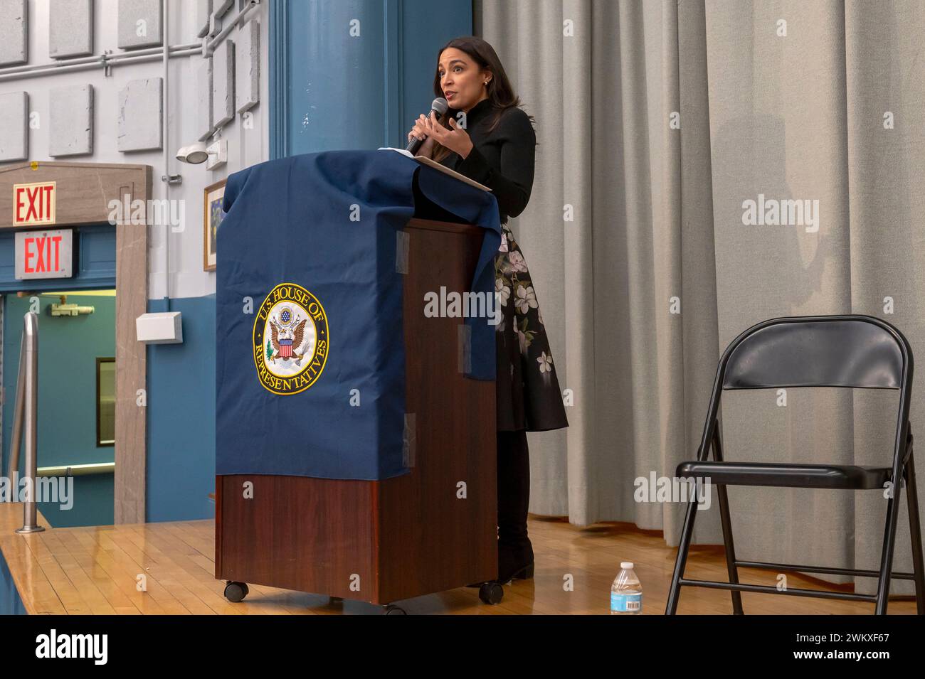 NEW YORK, NEW YORK - FEBRUARY 22: Rep. Alexandria Ocasio-Cortez ...