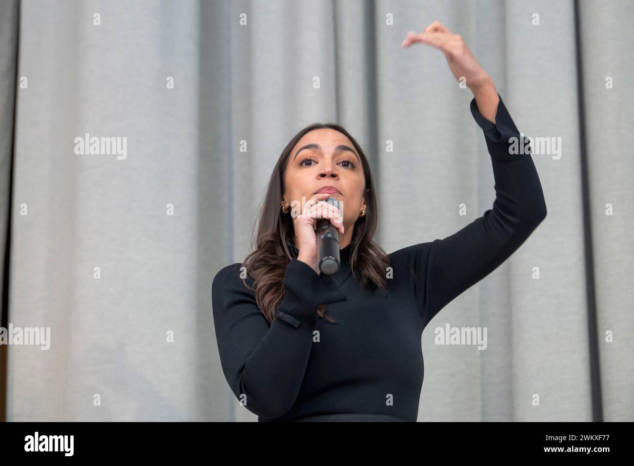 NEW YORK, NEW YORK - FEBRUARY 22: Rep. Alexandria Ocasio-Cortez ...