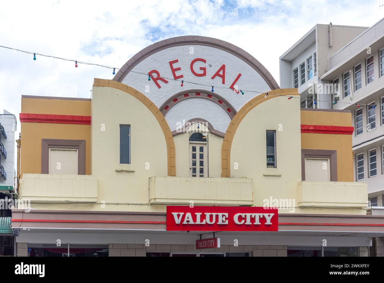 Former Art Deco Regal Cinema building facade, Scott Street, Suva, Viti ...