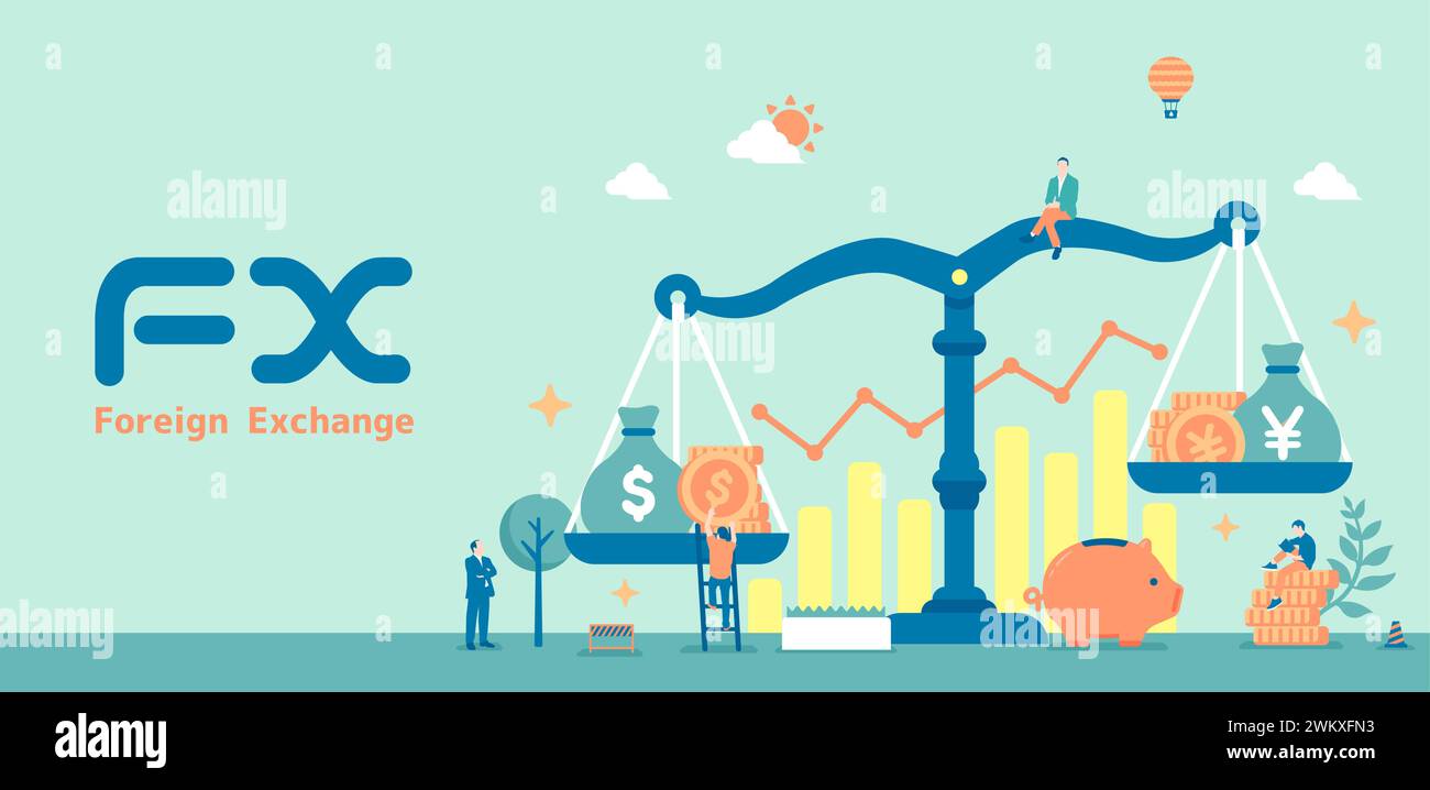 FX (foreign exchange) vector banner illustration Stock Vector Image ...