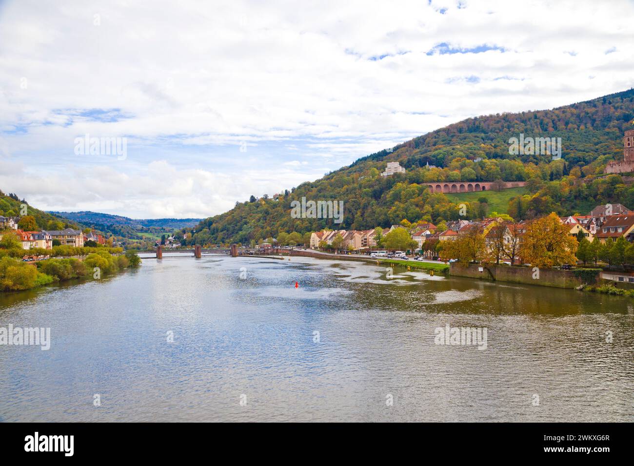 The Alte Brucke (old bridge) is an arch bridge in Heidelberg that ...