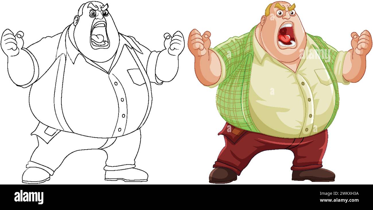 Vector illustration of a man's transformation Stock Vector Image & Art ...