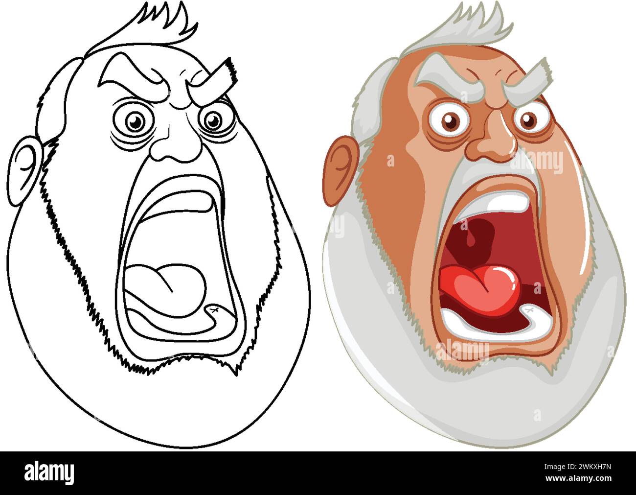 Black white vector depiction hi-res stock photography and images - Alamy