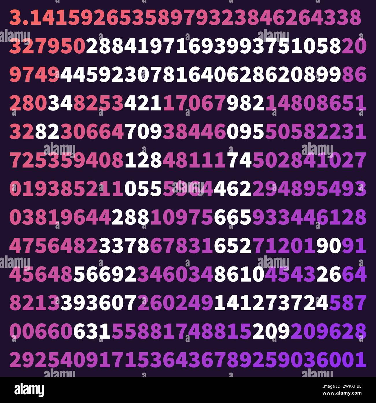 3.14 Happy PI Day banner. Pi Numbers Maths concept modern vector colorful illustration Stock ...