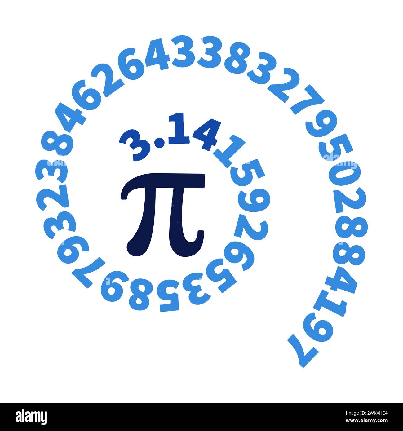 Pi spiral hi-res stock photography and images - Alamy