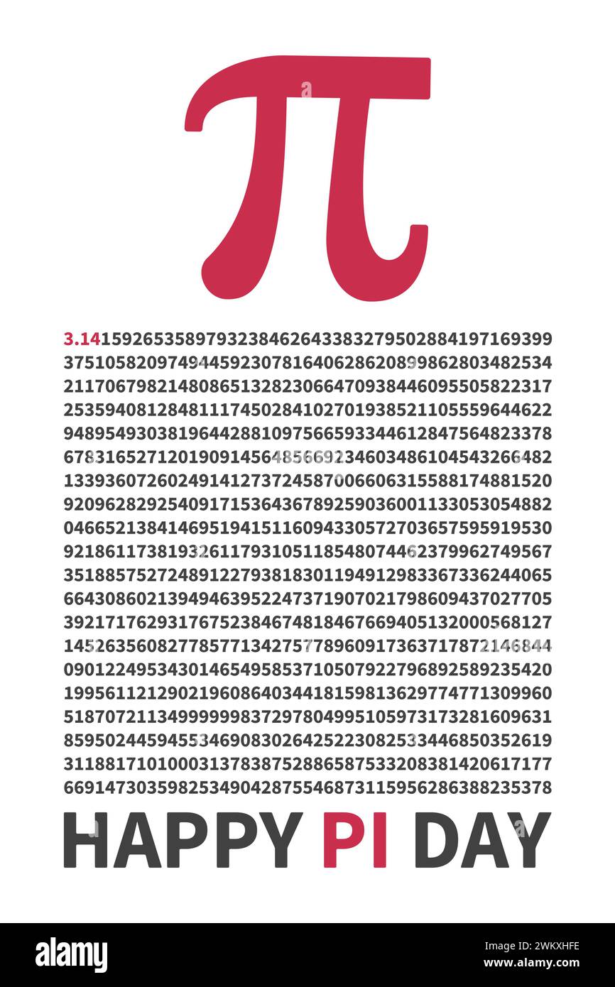 Happy PI Day vertical banner or card. Pi Symbol and Irrational Number ... Happy PI Day vertical banner or card. Pi Symbol and Irrational Number ...