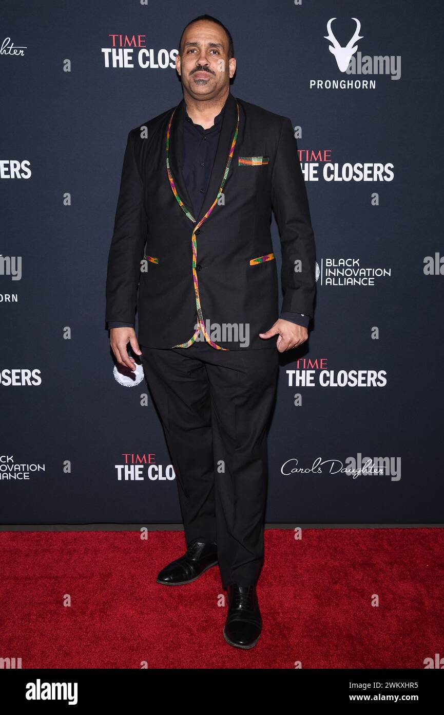 New York, USA. 22nd Feb, 2024. Dedrick Asante-Muhammad attends TIME's inaugural 'The Closers ...