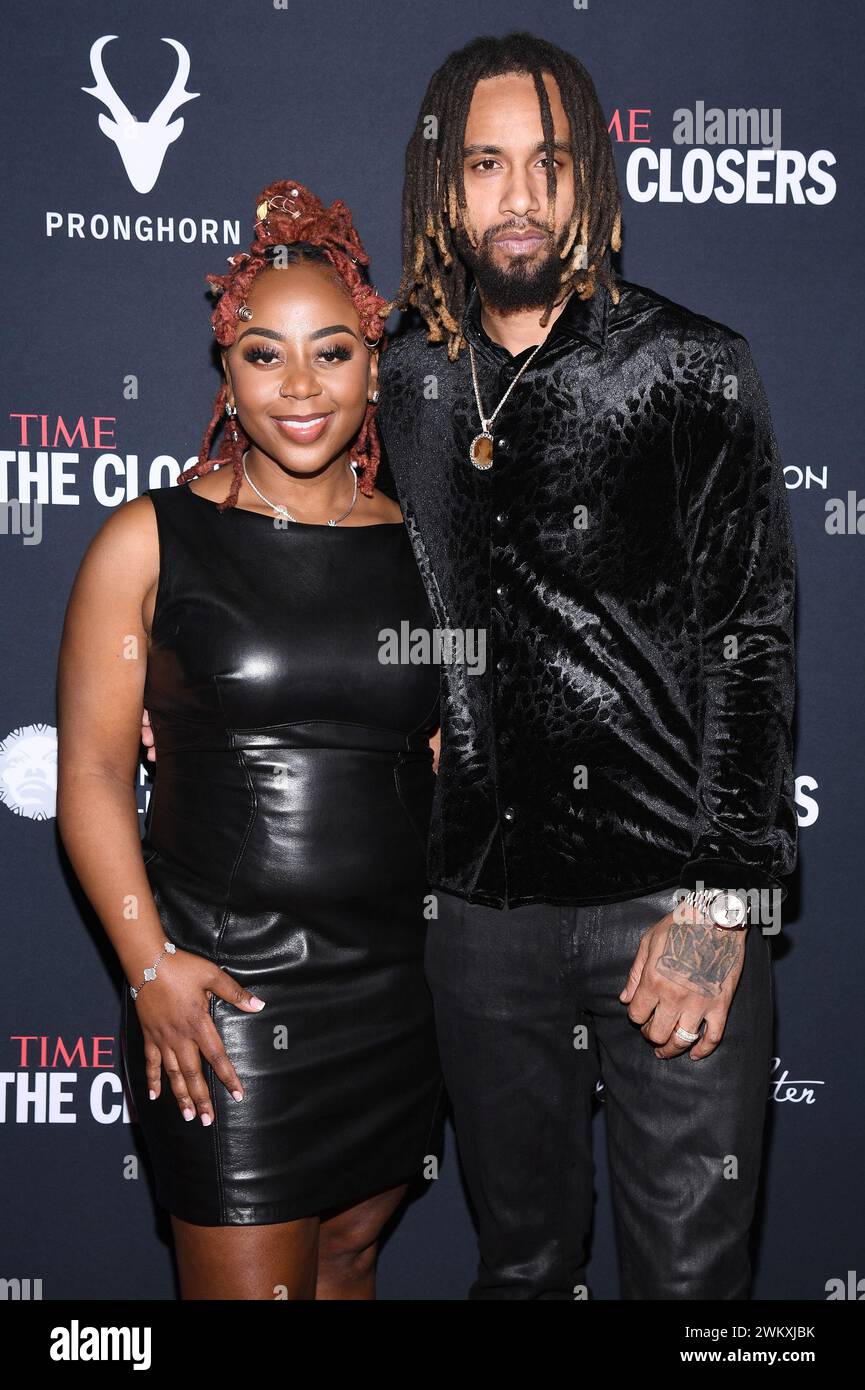 New York, USA. 22nd Feb, 2024. (L-R) Pinky Cole and Derrick Hayes ...