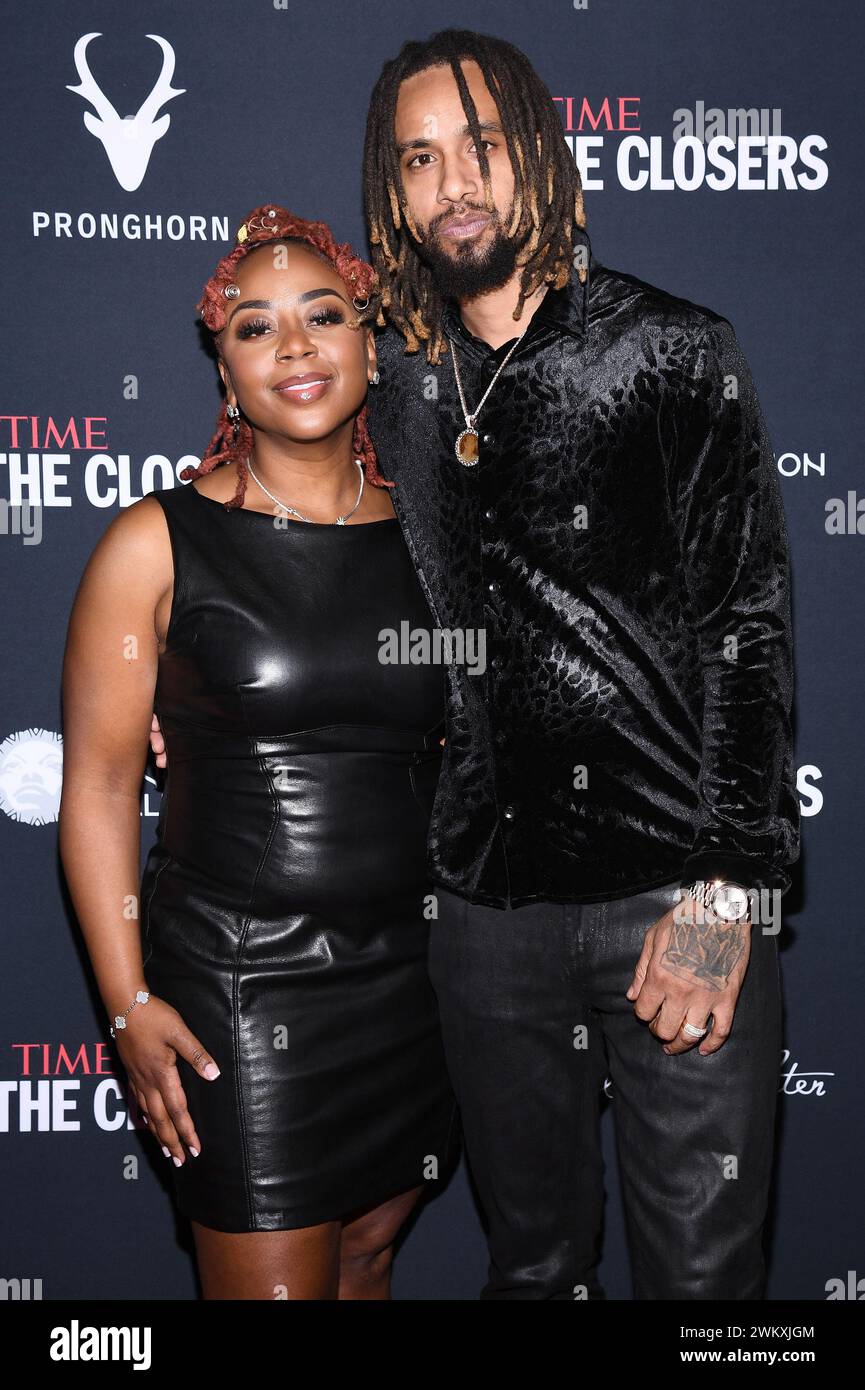 New York, USA. 22nd Feb, 2024. (L-R) Pinky Cole and Derrick Hayes ...