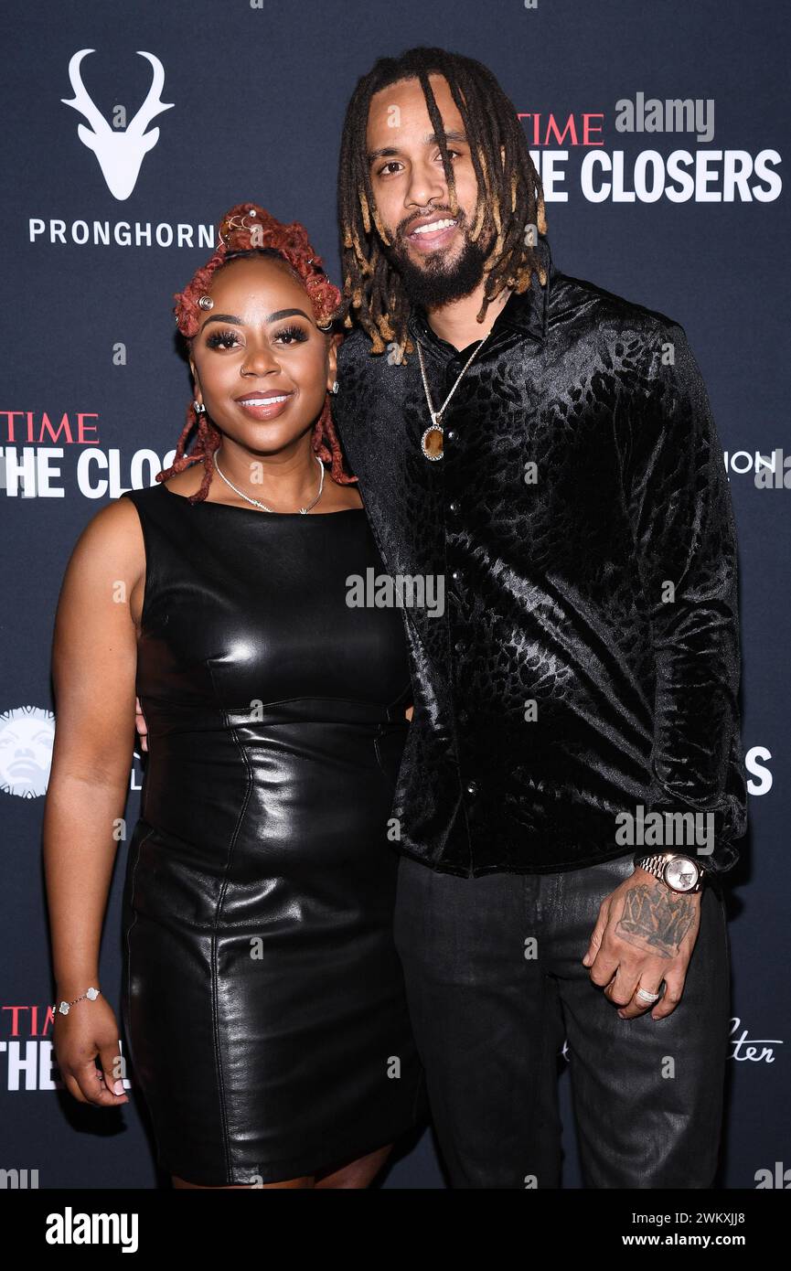 New York, USA. 22nd Feb, 2024. (L-R) Pinky Cole and Derrick Hayes ...