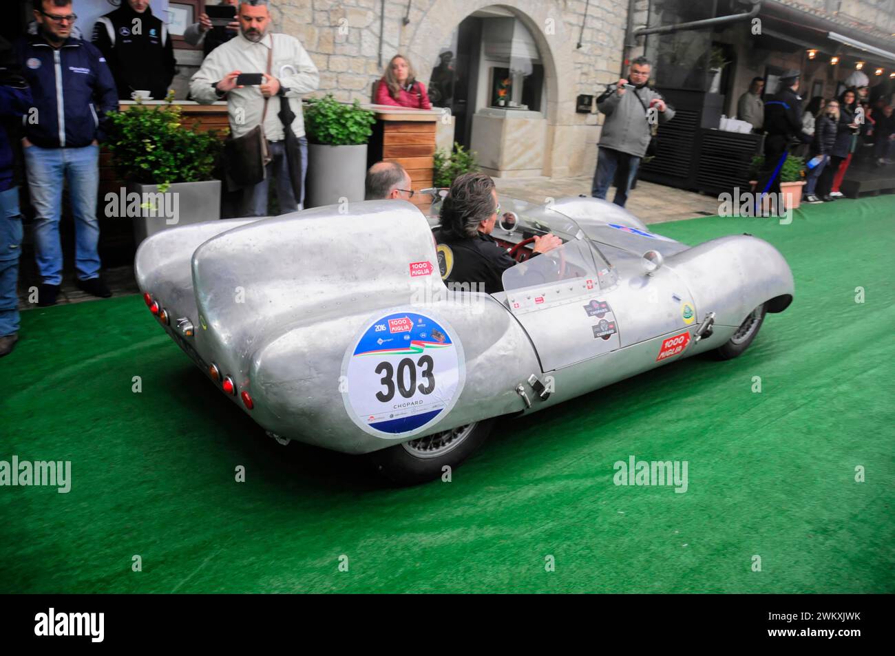 Mille Miglia 2016, time control, checkpoint, SAN MARINO, start no. 303 ...