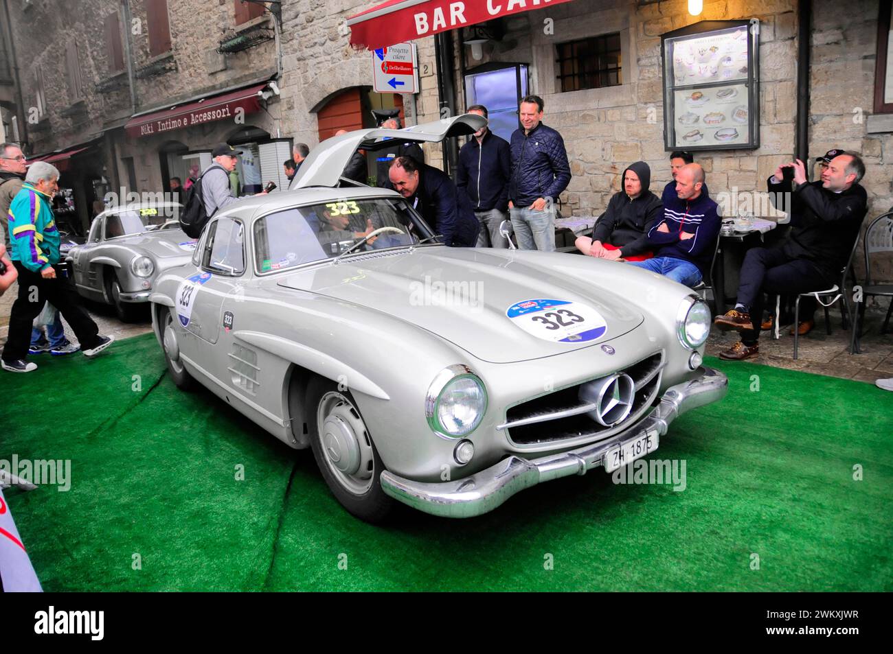 Mille Miglia 2016, time control, checkpoint, SAN MARINO, start no. 323 ...