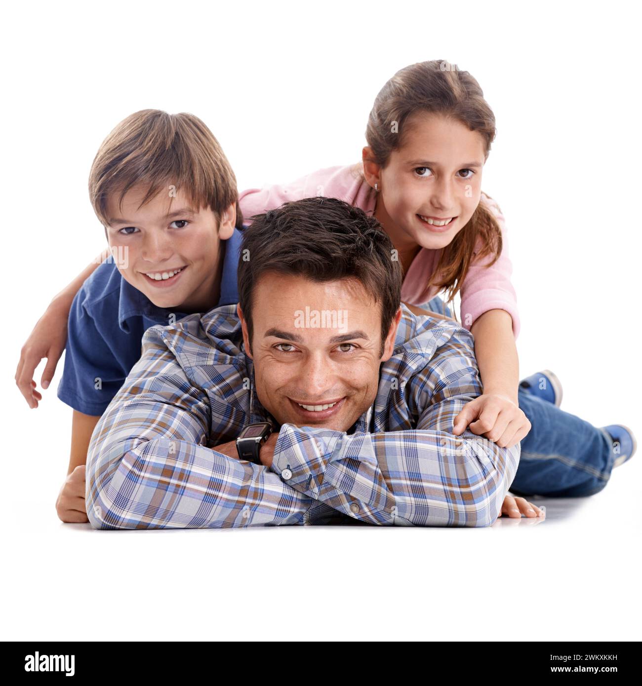 Daughter hugging father Cut Out Stock Images & Pictures - Alamy