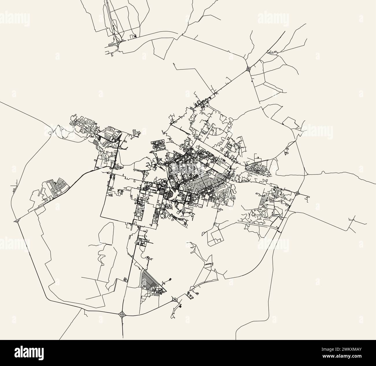 City road map of Astana, Kazakhstan Stock Vector Image & Art - Alamy