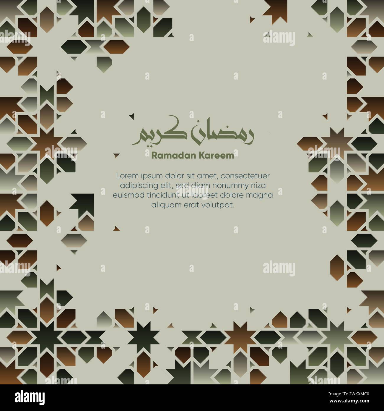 Ramadan Kareem, Eid Fitri, Islamic pattern background Stock Vector ...