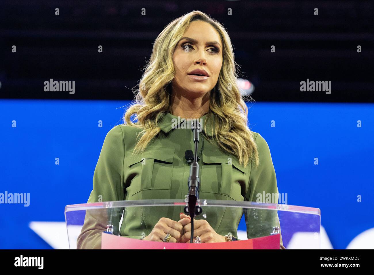 Lara Trump speaks during CPAC Conference at Gaylord National Resort ...