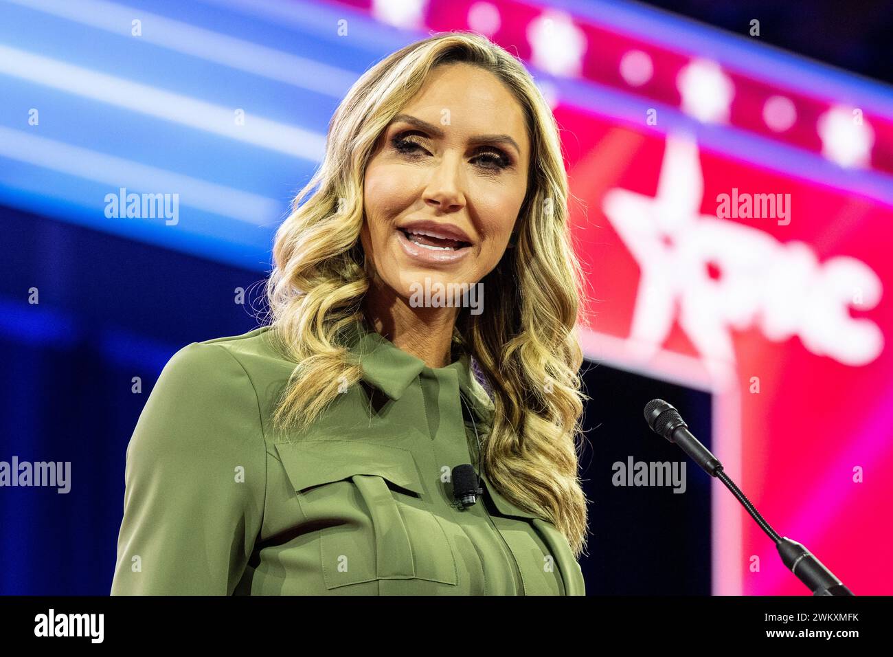 Lara Trump speaks during CPAC Conference at Gaylord National Resort ...