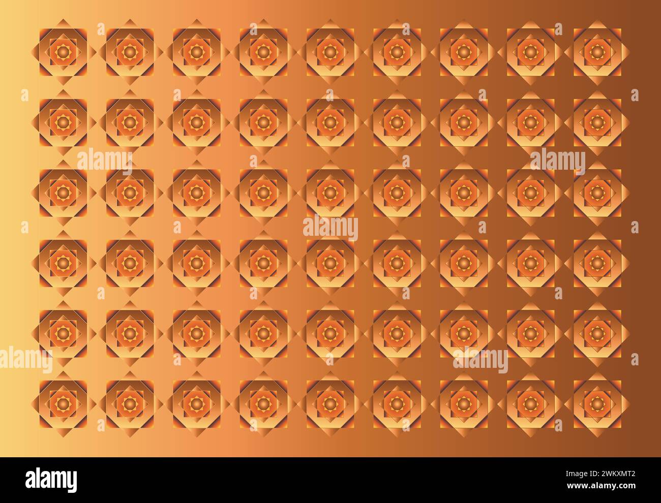 Vector abstract background with dark brown geometric ornament.Premium ...