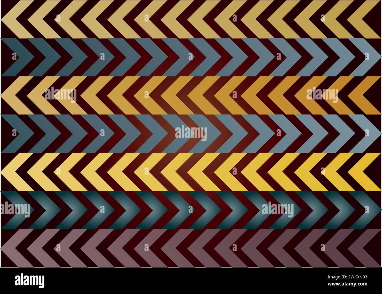 Golden geometric pattern. Gold, black Seamless Pattern of arrow up only ...