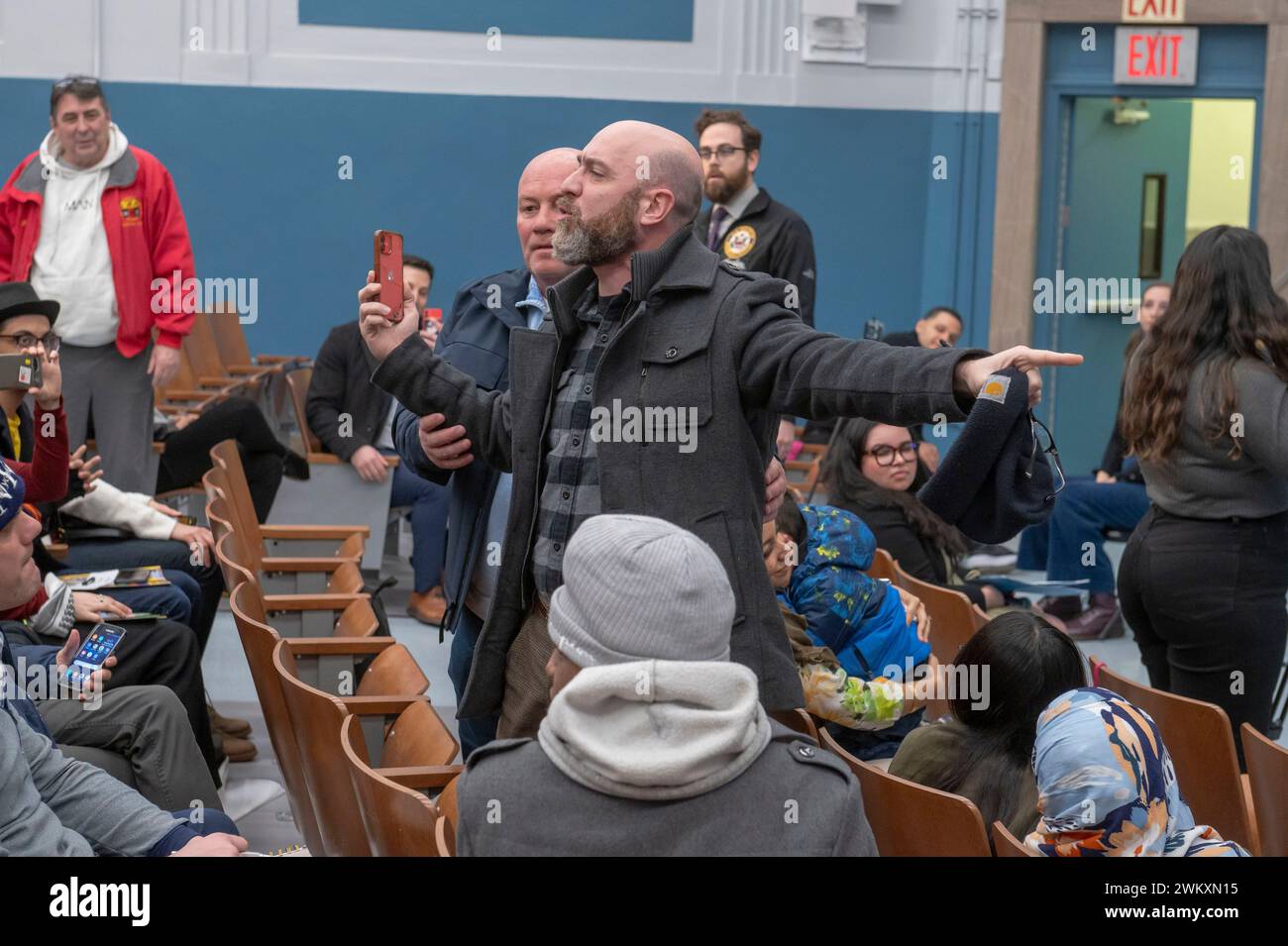 Jonathan Rinaldi who is running for Congress disrupt Rep. Alexandria ...