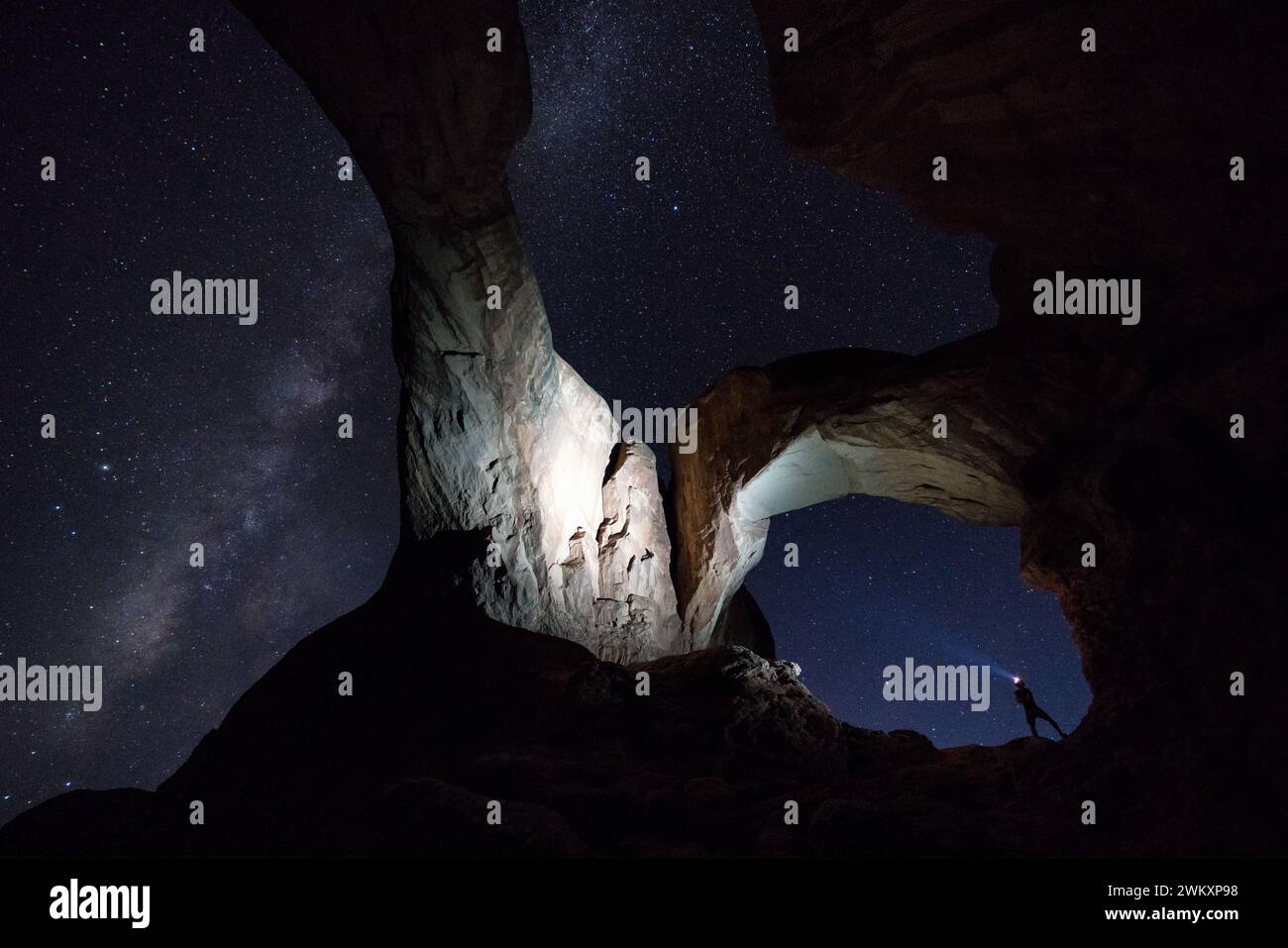Utah night sky rock hi-res stock photography and images - Alamy