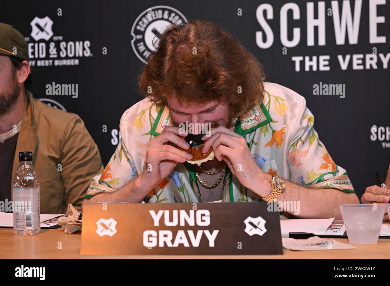 Rapper Yung Gravy attends Burger Bash as part of SOBEWFF on Thursday ...