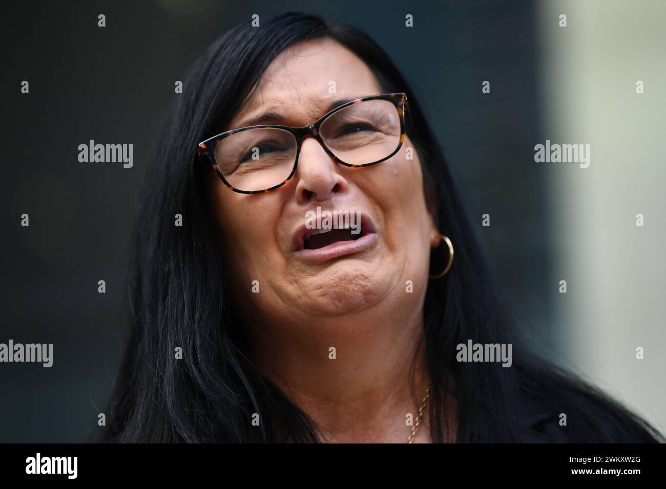 Brisbane, Australia. 23rd Feb, 2024. Michelle Liddle, the mother of ...